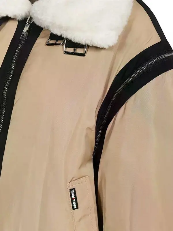 Karl Lagerfeld X Cara Delevingne Faux-fur Trimmed Bomber Jacket