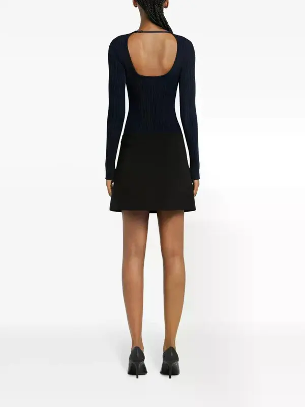 COURREGES Ribbed Jumper With Adjustable Rear Strap
