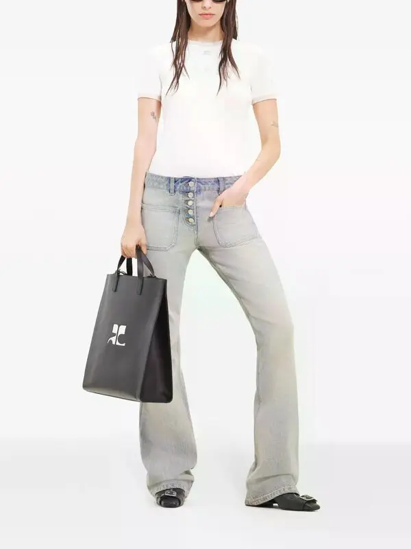 COURREGES Low-rise Bootcut Jeans - Blue