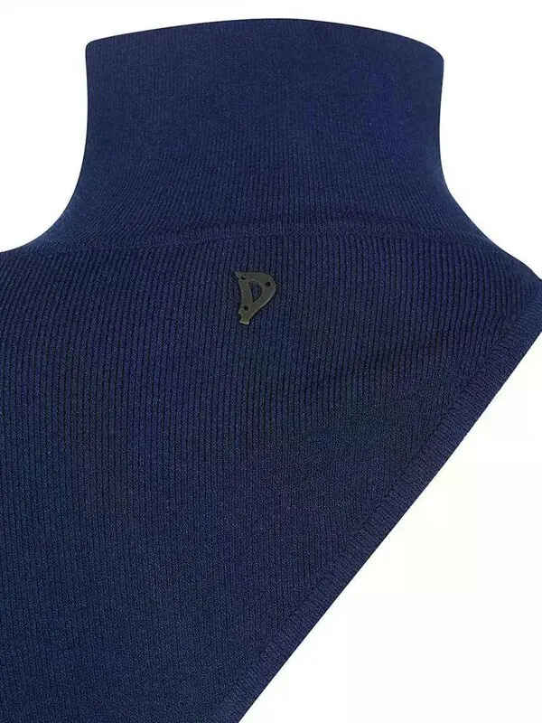 DONDUP Cut-out Detailed High Neck Top With Long Sleeves - Blue