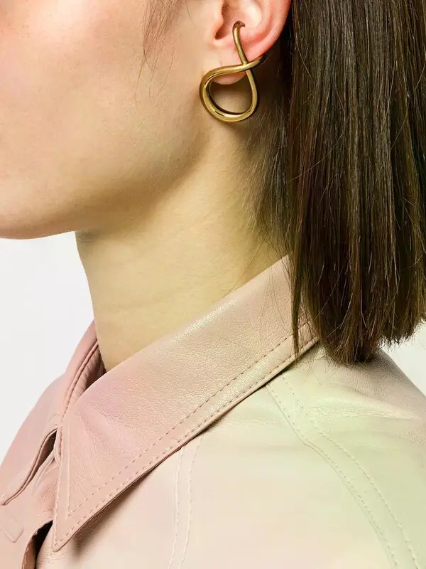 Charlotte Chesnais Tone Sterling Silver Criss Cross Earring