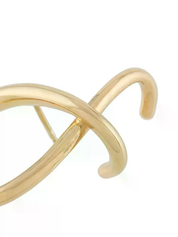 Charlotte Chesnais Tone Sterling Silver Criss Cross Earring