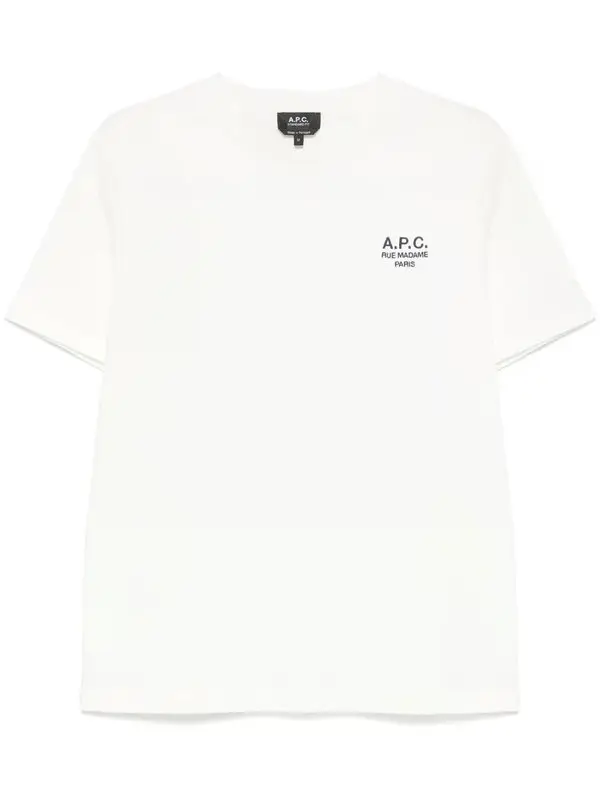 A.p.c. Logo-embroidered Cotton T-shirt - White