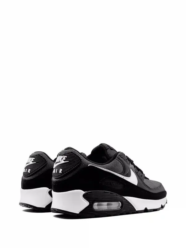 Nike Max 90 Paneled Leather And Mesh Sneakers - Grey