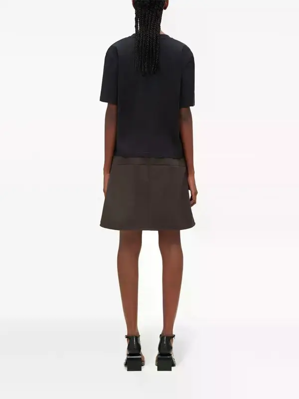 COURREGES Logo-appliqué Cotton T-shirt