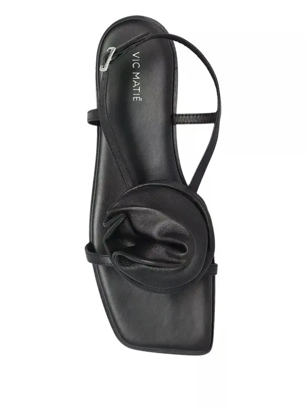 VIC MATIE Leather Slingback Sandals