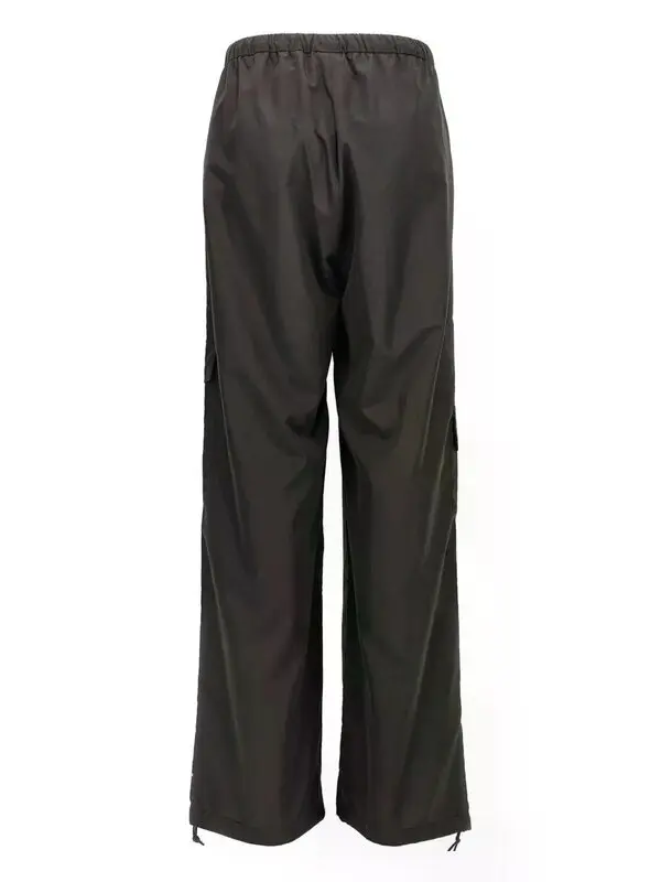 NOT AFTER TEN Parachute Straight Trousers With Drawstring Waistband