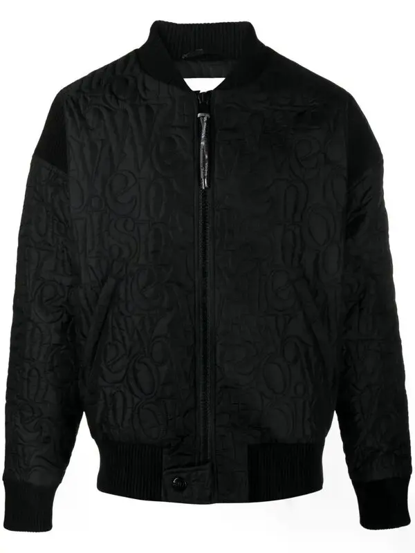 VIVIENNE WESTWOOD Logo-stitch Quilted Bomber Jacket