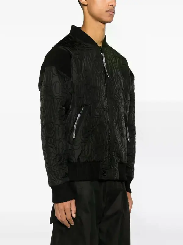 VIVIENNE WESTWOOD Logo-stitch Quilted Bomber Jacket