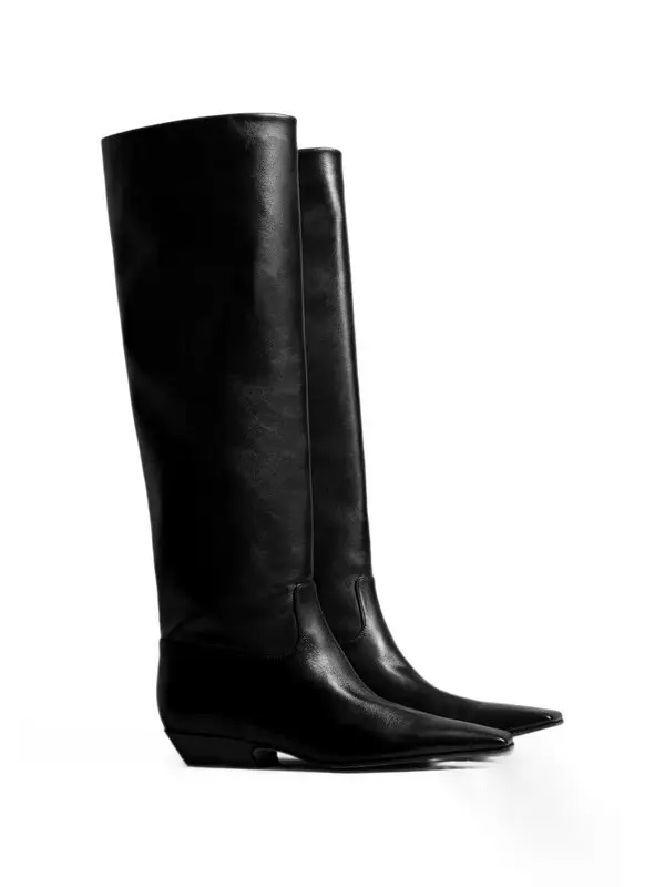 Khaite The Marfa Leather Boots