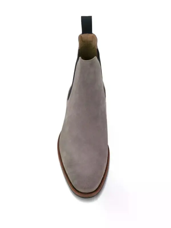 SCAROSSO Giancarlo Suede Chelsea Boots - Grey