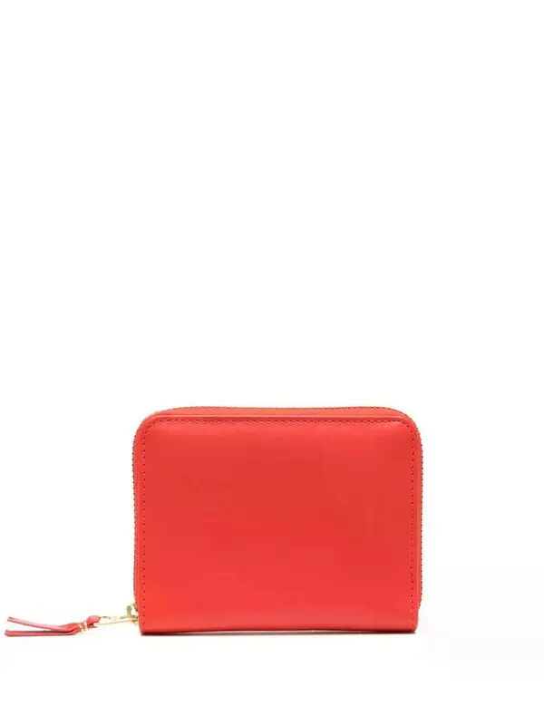 Comme Des Garçons Zip-up Leather Wallet