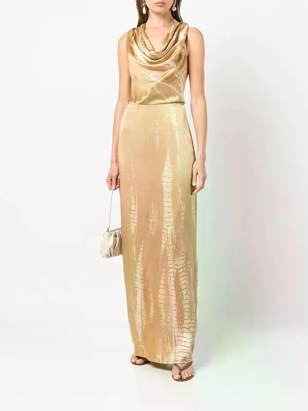 Voz Convertible Silk Maxi Dress