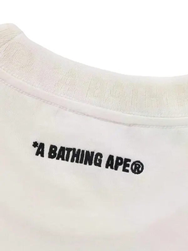 A BATHING APE Logo-print T-shirt - Neutrals