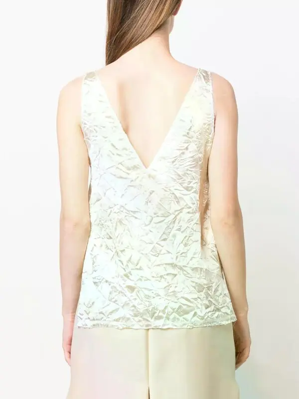 LANVIN Sleeveless V-back Top