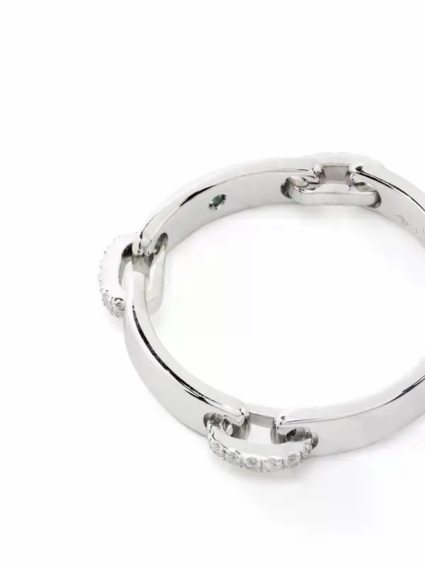 COURBET 18kt Recycled White Gold And Laboratory-grown Diamond Band Ring