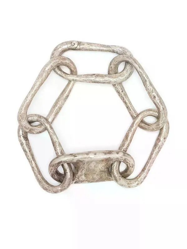 PARTS OF FOUR Roman Large Link Bracelet - Silver