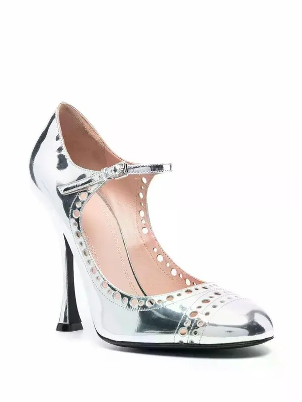 Giambattista Valli Punched Hole Heeled Pumps