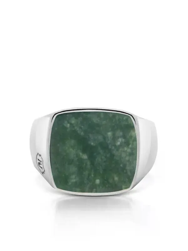 NIALAYA JEWELRY Plated Jade Ring