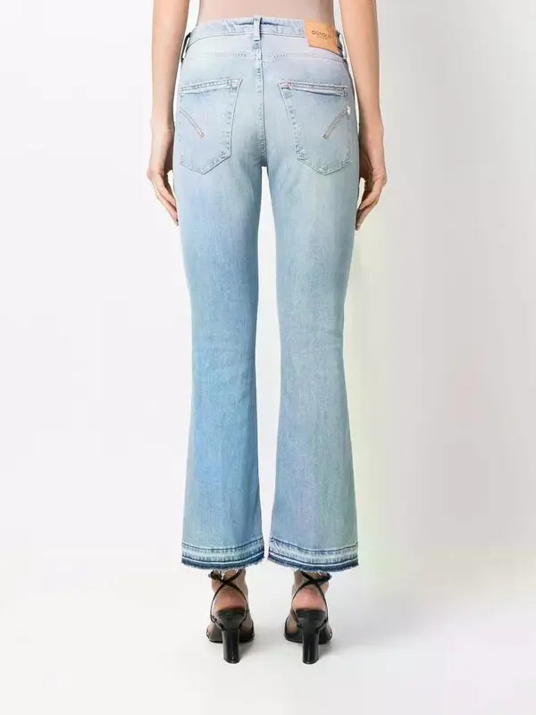 DONDUP Mid-rise Flared Cropped Jeans