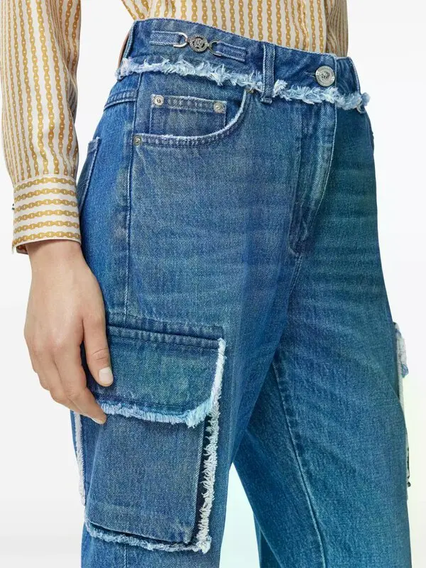 Versace Frayed Cargo Jeans