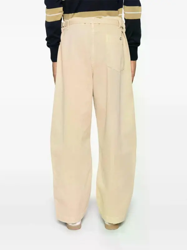 LEMAIRE Big Work Trousers In Light Beige