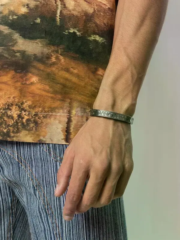 PARTS OF FOUR Sistema Diamond Cuff Bracelet - Silver