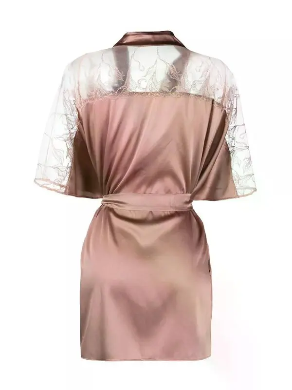 FLEUR OF ENGLAND Lilian Lace-detail Robe