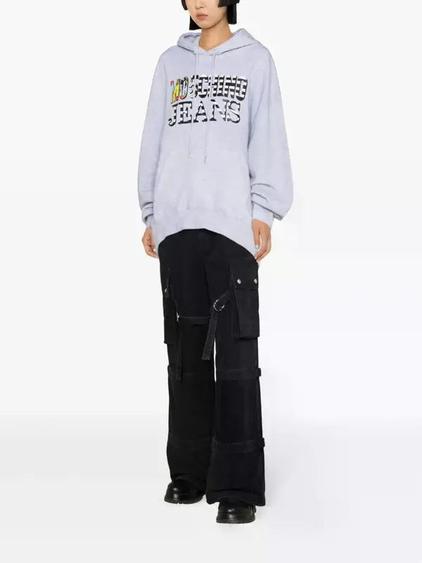 Moschino Logo Print Cotton Hoodie
