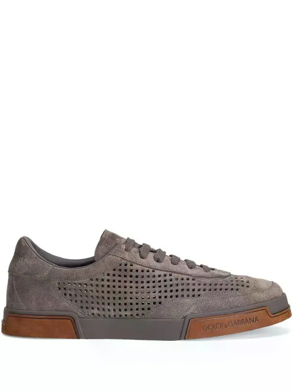 Dolce & Gabbana Suede Perforated Sneakers