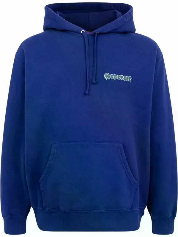 Supreme Love Logo-print Hoodie - Blue