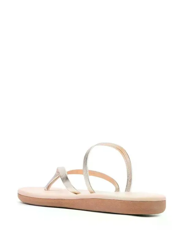 ANCIENT GREEK SANDALS Vachetta Leather Flip Flops - Metallic