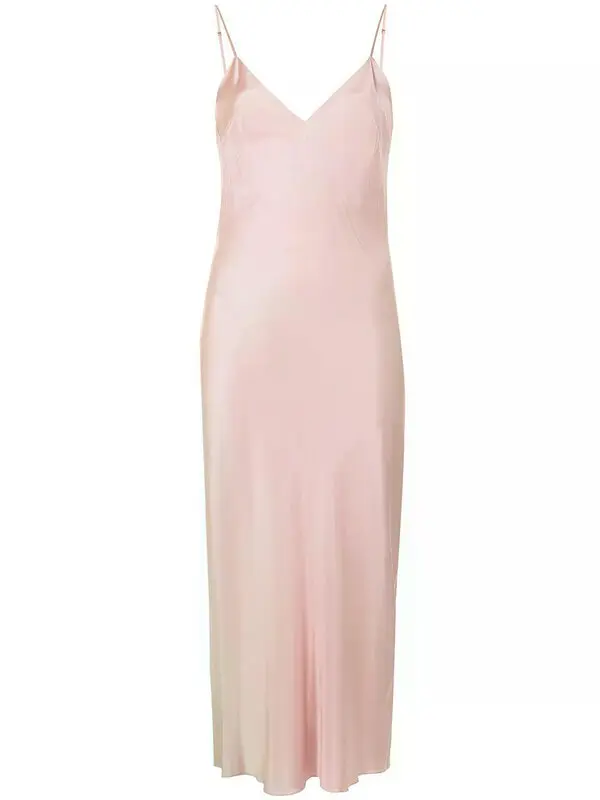 GILDA & PEARL Sophia Midi Slip Dress - Pink