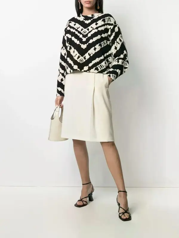 Aspesi Wrap Front Midi Skirt