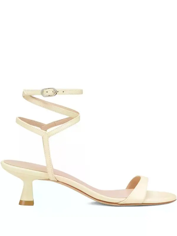 STUART WEITZMAN Leather Heeled Sandals - Neutrals