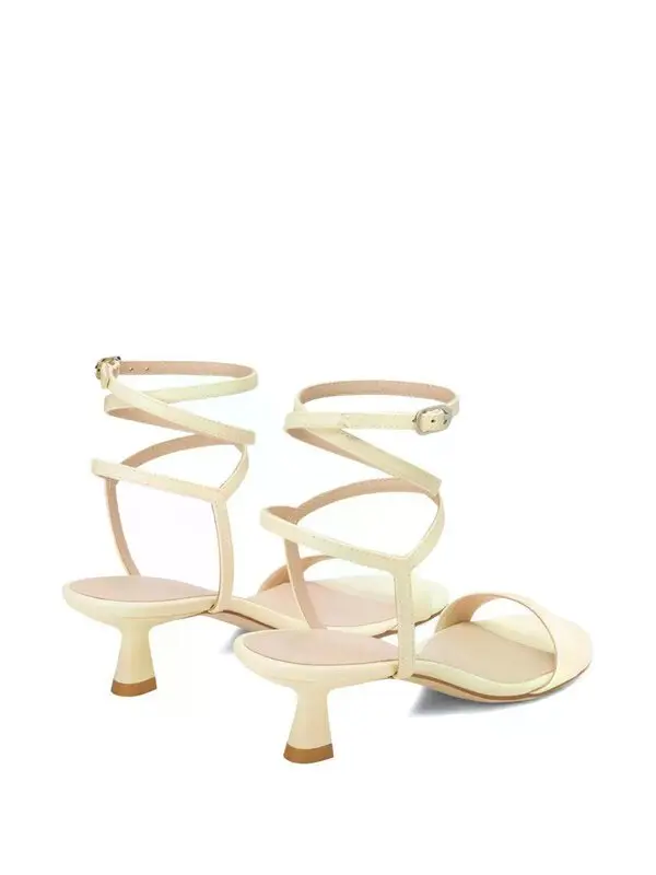 STUART WEITZMAN Leather Heeled Sandals - Neutrals