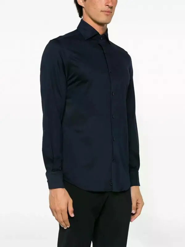 Boggi Milano Long-sleeve Button-up Shirt - Blue