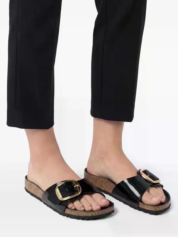 BIRKENSTOCK Madrid Big Buckle Sandals - Black