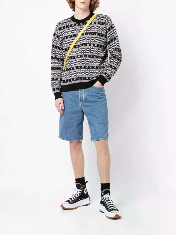 Kenzo Straight-leg Denim Shorts
