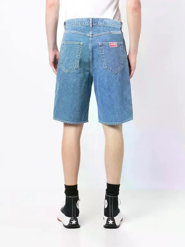 Kenzo Straight-leg Denim Shorts