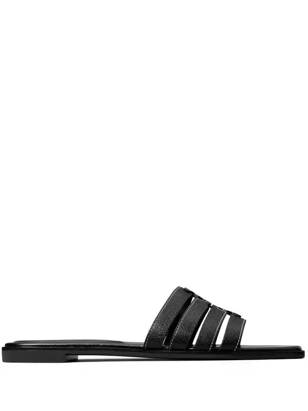 Tory Burch Ines Leather Sandals - Black