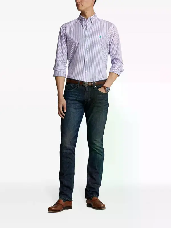 Polo Ralph Lauren Polo Pony-embroidered Striped Shirt - White