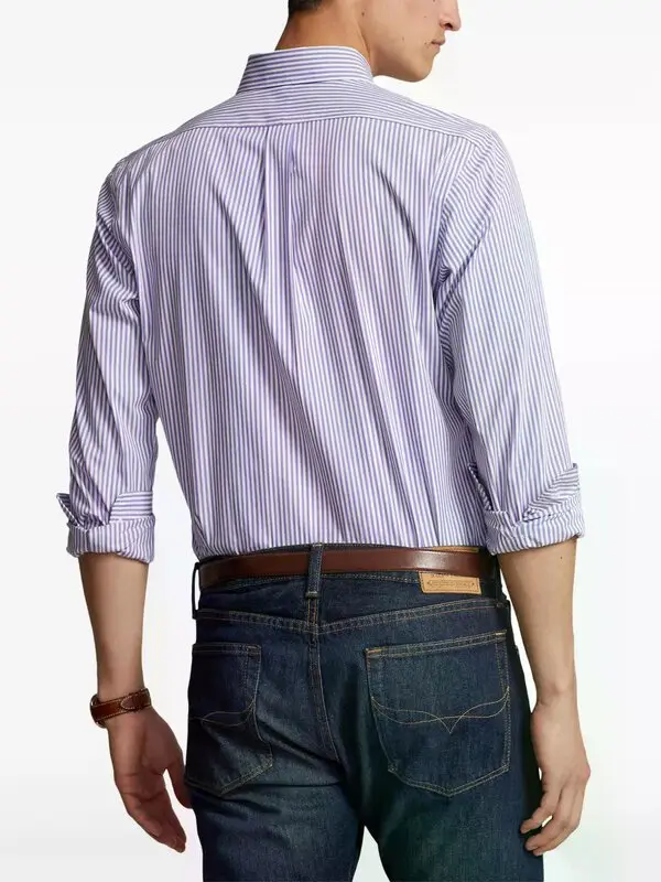 Polo Ralph Lauren Polo Pony-embroidered Striped Shirt - White