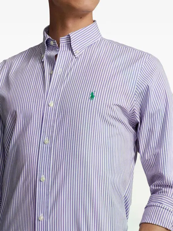 Polo Ralph Lauren Polo Pony-embroidered Striped Shirt - White