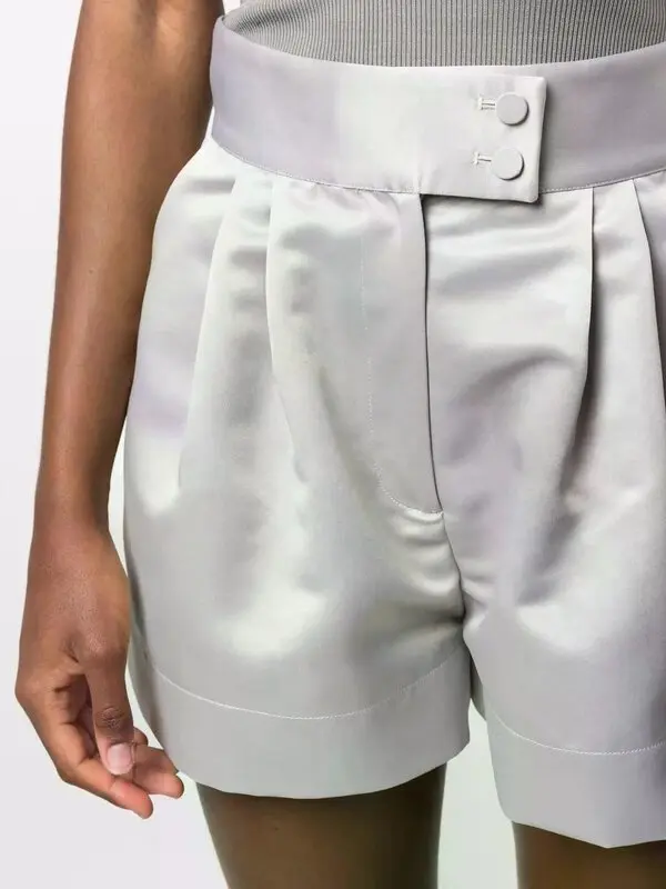 STYLAND High-waisted Wide-leg Shorts - Grey