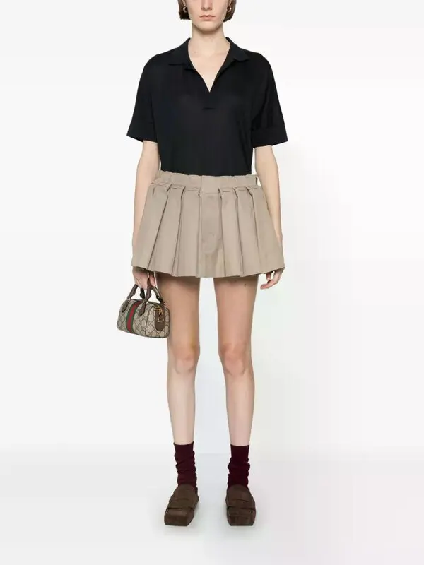 Herno Short Sleeve Polo Top With V-neck