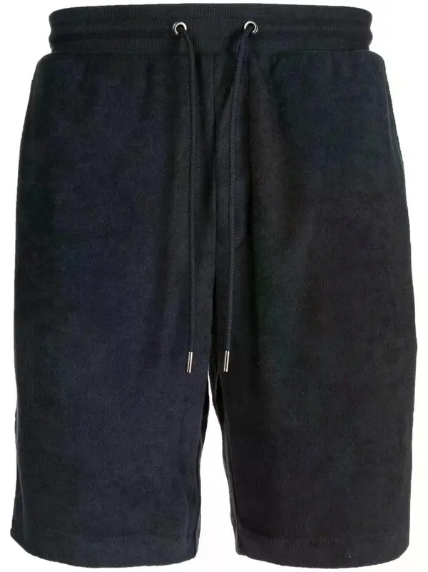 Michael Kors Terry Cloth Cotton Blend Shorts - Blue