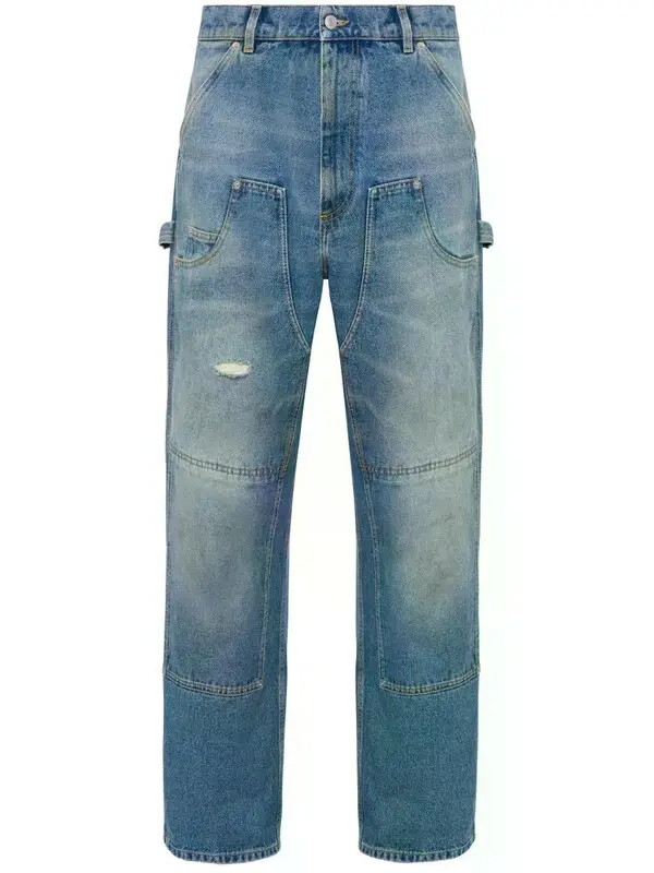 Moschino Panelled Jeans - Blue
