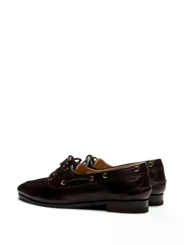 Bally Plume Leather Loafers - Brown