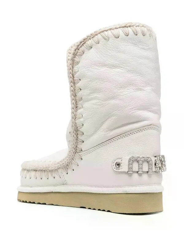 Mou Embellished Logo Snow Boots
